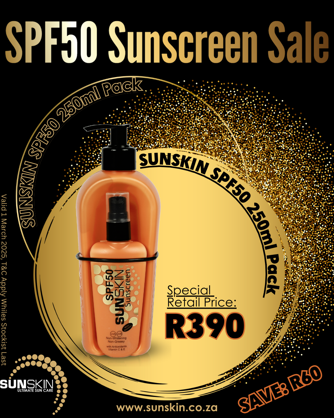SUNSKIN - SPF50 ORIGINAL Sunscreen - Sunscreen-on-the-GO!