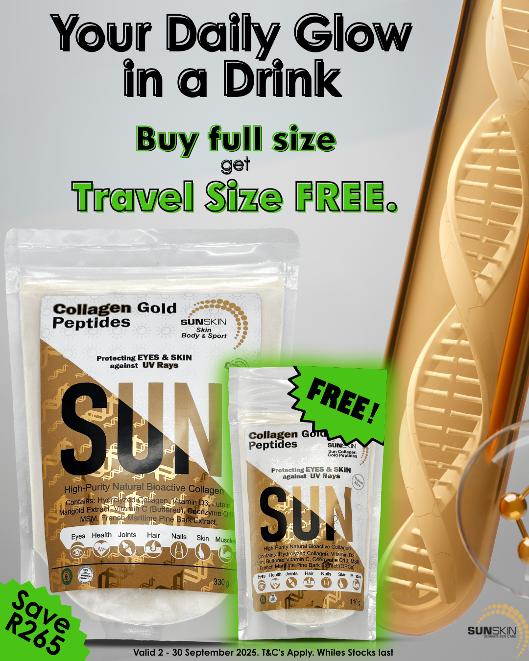 SUNSKIN - Sun Collagen Gold Peptides